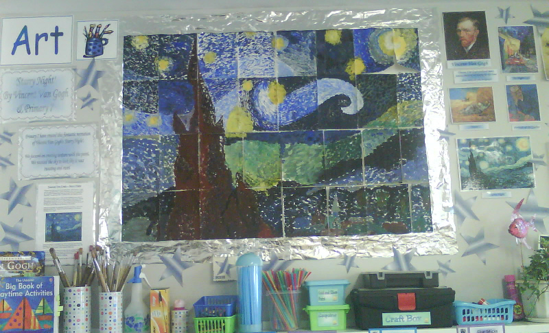 Starry Night - Vincent Van Gogh classroom display photo - Photo gallery ...