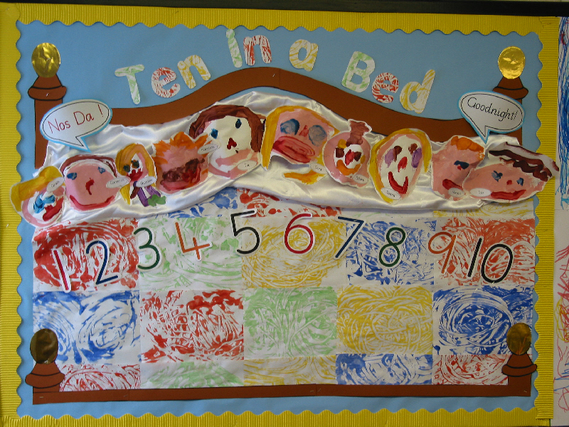 Ten in the bed classroom display photo - Photo gallery - SparkleBox