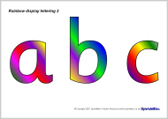 Other cut-out display lettering - SparkleBox