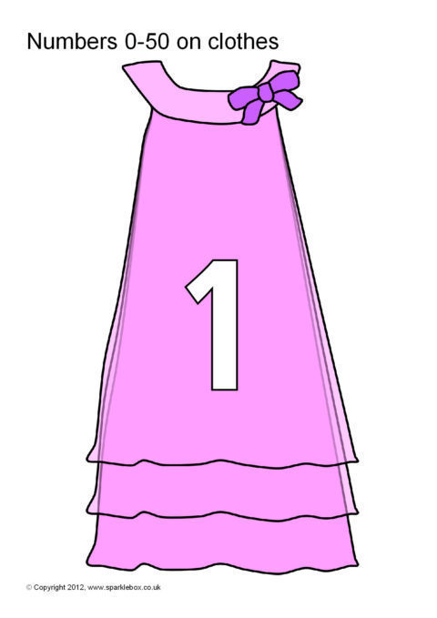 Clothes Line Numbers 0-50 (SB114) - SparkleBox