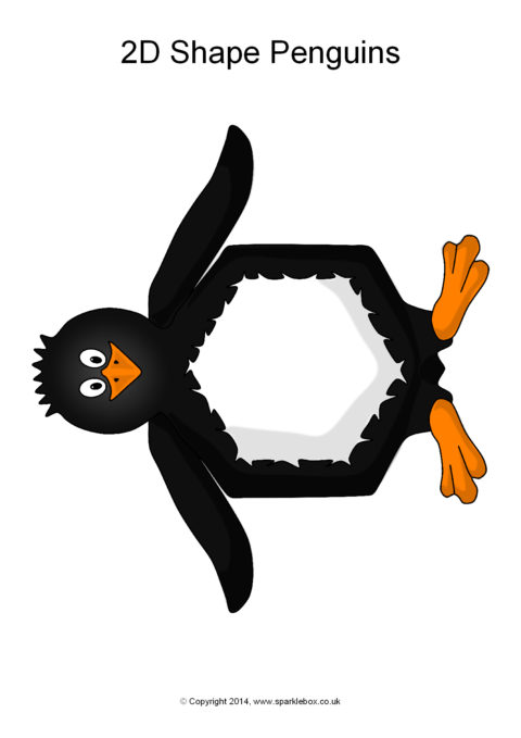 2D Shape Penguins (SB10274) - SparkleBox