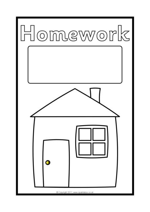 Editable Homework Book Covers SB4532 SparkleBox Editable Homework Book Covers SB4532 SparkleBox
