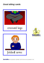 Good sitting cards (SB1012) - SparkleBox