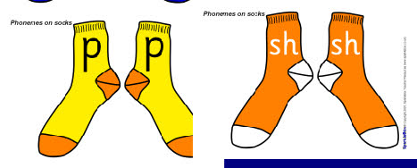 Phonemes on socks (SB1040) - SparkleBox