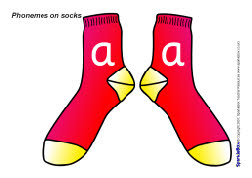 Phonemes on socks (SB1040) - SparkleBox