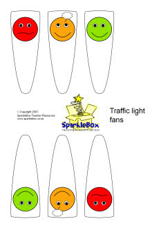 Traffic light fans (SB1072) - SparkleBox