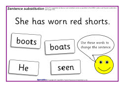 Phase 3 sentence substitution mats (SB1114) - SparkleBox