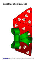 3D shape Christmas presents (SB1115) - SparkleBox