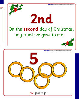 Twelve Days of Christmas visual aids (SB1121) - SparkleBox