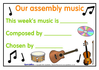 A3 assembly music posters (SB1168) - SparkleBox