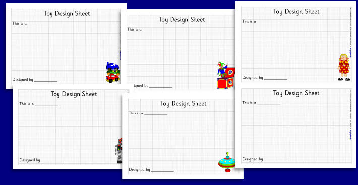 Toy design sheets (SB1183) - SparkleBox