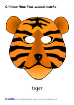 Chinese New Year animal masks (SB1195) - SparkleBox