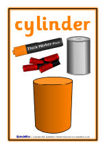 3D shape posters (SB1199) - SparkleBox