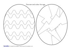Easter egg colouring sheets (SB1230) - SparkleBox