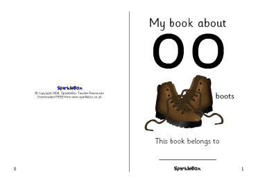 My book about 'oo' (long) (SB1259) - SparkleBox