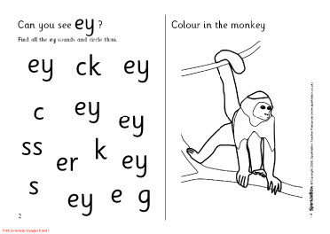 My book about 'ey' (SB1265) - SparkleBox