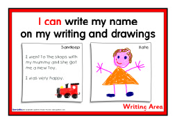 Writing area 'I can' signs (SB1285) - SparkleBox