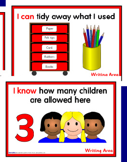 Writing area 'I can' signs (SB1285) - SparkleBox