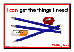 Writing area 'I can' signs (SB1285) - SparkleBox