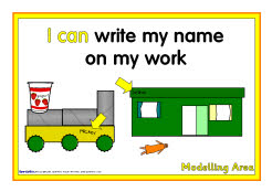 Modelling area 'I can' signs (SB1287) - SparkleBox