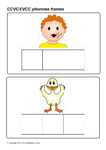 CCVC/CVCC phoneme frames (SB1306) - SparkleBox