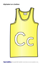 Alphabet on clothes (SB1324) - SparkleBox