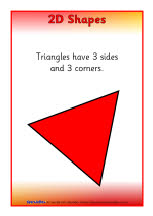 2D shape information posters (SB1339) - SparkleBox