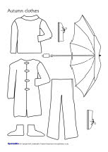 Dress the children for the seasons - b&w (SB1341) - SparkleBox