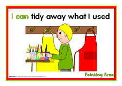 Painting area 'I can' signs (SB1354) - SparkleBox