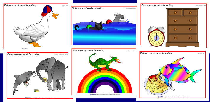 Picture prompt cards for writing 2 (SB1364) - SparkleBox