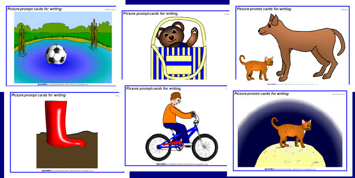 Picture prompt cards for writing (SB1361) - SparkleBox
