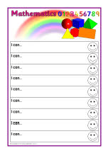 Editable rainbow-themed EYFS ‘I can’ sheets (SB1395) - SparkleBox
