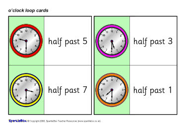 Half past loop cards (SB1401) - SparkleBox