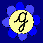 Alphabet on flowers - cursive (SB1421) - SparkleBox