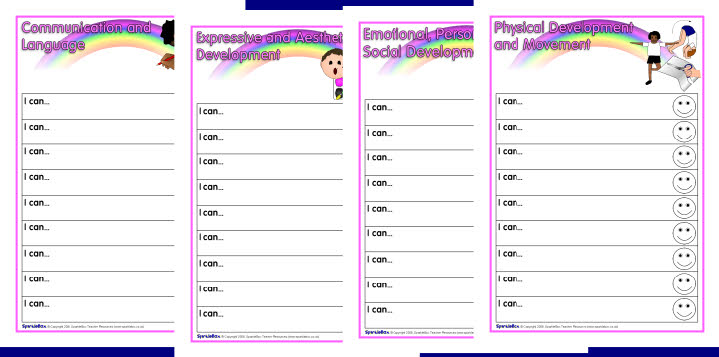 Editable rainbow-themed 'I can' sheets for Scottish schools (SB1432 ...