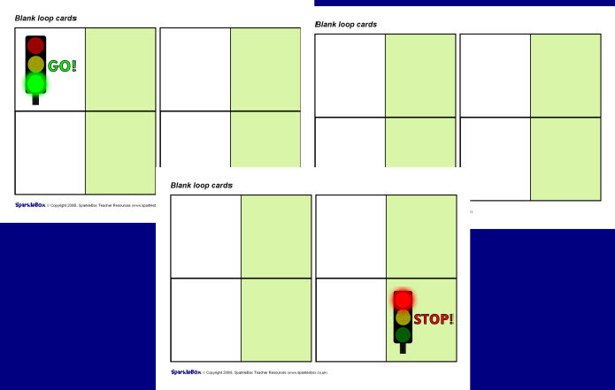 Editable blank loop cards (SB1490) - SparkleBox