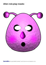 Alien role-play masks (SB1499) - SparkleBox