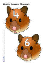 Number bonds to 10 animal matching (SB1529) - SparkleBox