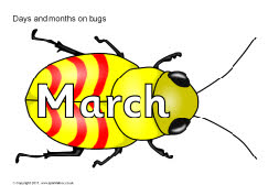 Days and months on bugs (SB1558) - SparkleBox