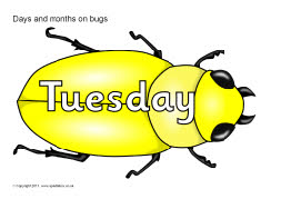 Days and months on bugs (SB1558) - SparkleBox