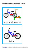 Outdoor play choosing cards (SB1574) - SparkleBox