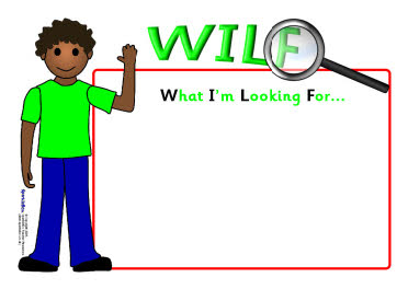 WALT and WILF signs/posters (SB1625) - SparkleBox