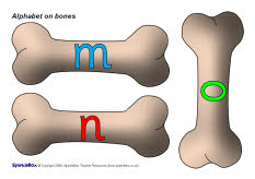 Alphabet on bones (SB1622) - SparkleBox