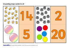 Counting loop cards to 20 (SB1650) - SparkleBox