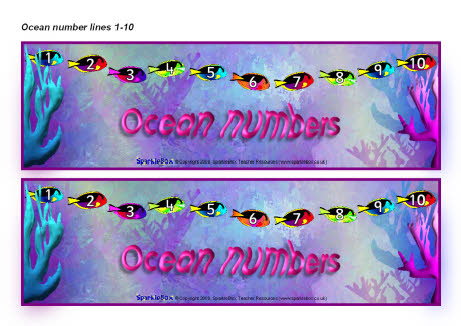 Ocean number tracks 1-10 (SB1651) - SparkleBox