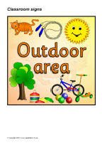 Cat-themed classroom signs and labels pack (SB1736) - SparkleBox