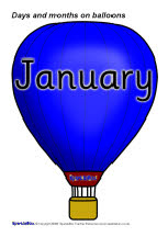 Days and months on balloons (SB1742) - SparkleBox