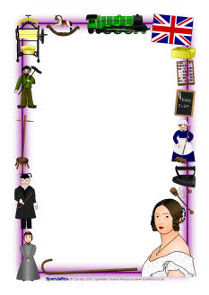 Victorians A4 page borders (SB1779) - SparkleBox