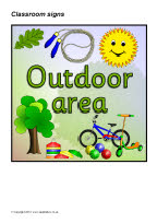 Oak Tree-themed classroom signs and labels pack (SB1803) - SparkleBox