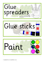 Oak Tree-themed classroom signs and labels pack (SB1803) - SparkleBox